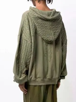 MOSTLY HEARD RARELY SEEN Panelled Cotton Hoodie