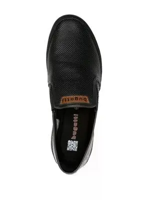 BUGATTI Crooner Perforated Leather Slip-on Loafers