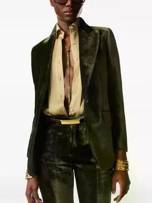 TOM FORD Silk Plissé Panel Shirt