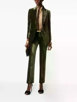 TOM FORD Silk Plissé Panel Shirt