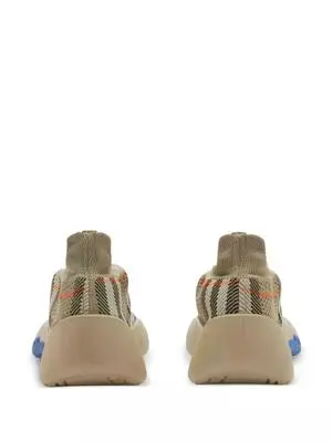 Burberry Check Knit Neptune Sneakers