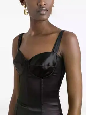 Dolce & Gabbana Panelled Midi Dress - Black