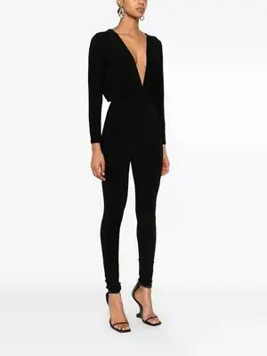 Alchemy Fashions X Lia Aram Draped Jumpsuit - Black