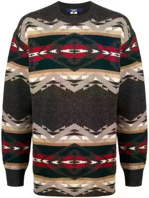 Junya Watanabe Intarsia-knit Jumper - Multicolour