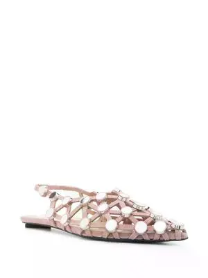 Attico Slingback Shoes - Neutrals