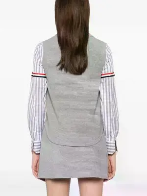 Thom Browne Waffle Cotton Sleeveless Shirt