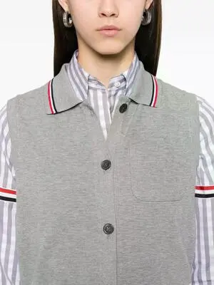 Thom Browne Waffle Cotton Sleeveless Shirt