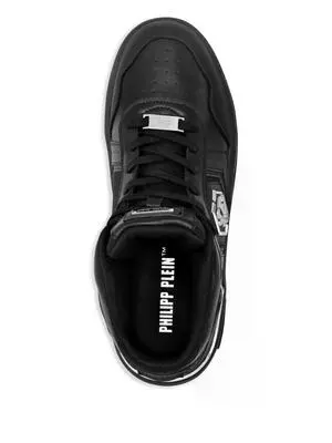 Philipp Plein Panelled High-top Sneakers - Black
