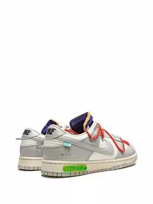 Nike X Off White Dunk Low Lot 23 Sneakers - Grey