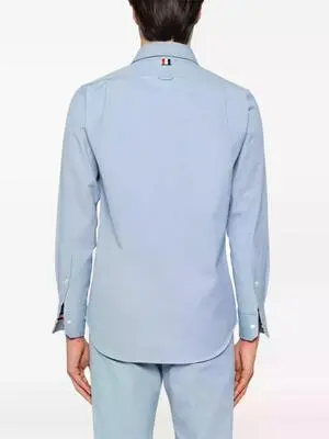 Thom Browne Rwb-stripe Denim Shirt