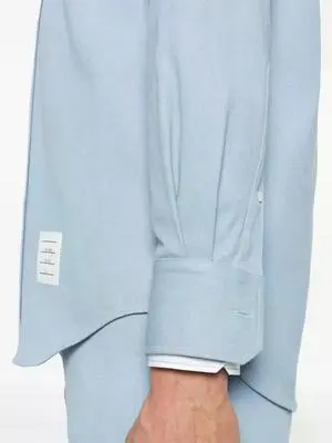 Thom Browne Rwb-stripe Denim Shirt