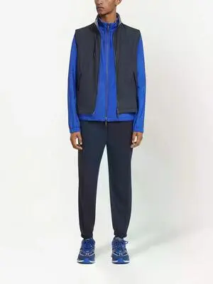Zegna Reversible Zip-up Vest - Blue
