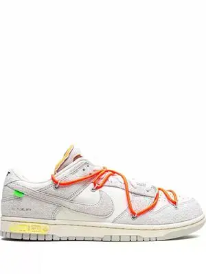 Nike X Off White Dunk Low Lot 11 Sneakers - Neutrals