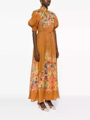 Zimmermann Alight Swing Maxi Dress - Brown