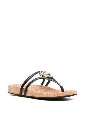 Michael Kors Hampton Flip Flop Sandals - Black
