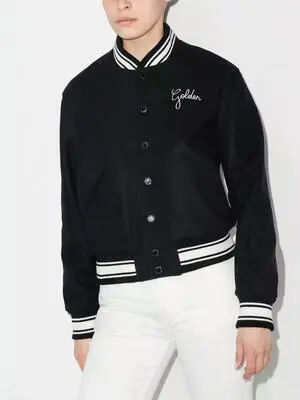 GOLDEN GOOSE Embroidered Logo Bomber Jacket