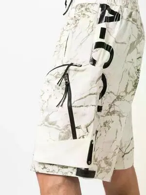 A-COLD-WALL* Marble Print Cotton Shorts