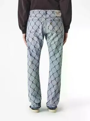 GALLERY DEPT. All-over Graphic Print Slim-leg Jeans
