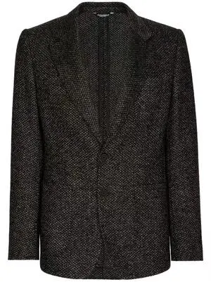 Dolce & Gabbana Single-breasted Bouclé Blazer