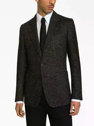 Dolce & Gabbana Single-breasted Bouclé Blazer