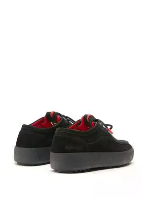Moon Boot Mtrack Wallaby Panelled Suede Sneakers - Black