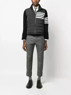 Thom Browne Padded Gilet With Striped Detailing