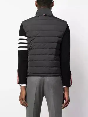 Thom Browne Padded Gilet With Striped Detailing