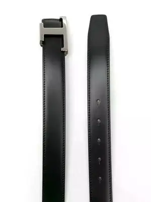 TOD'S T-buckle Reversible Leather Belt