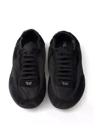 Prada Re-nylon Suede Sneakers - Black
