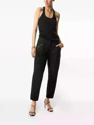 TOM FORD Cropped Cargo Trousers - Black