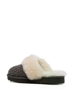 UGG Cosy Knitted Sheepskin Slippers - Grey
