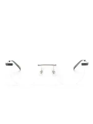 Dunhill Geometric-frame Eyeglasses - Silver