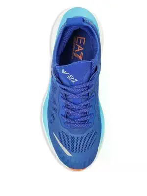 EA7 Logo Patch Lace-up Sneakers