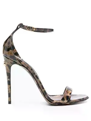 Dolce & Gabbana 110mm Leopard-print Stiletto Sandals