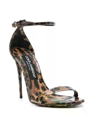 Dolce & Gabbana 110mm Leopard-print Stiletto Sandals