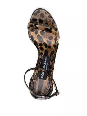 Dolce & Gabbana 110mm Leopard-print Stiletto Sandals
