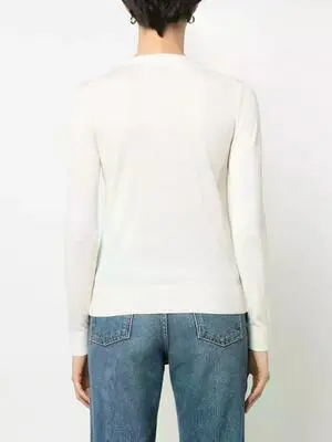 Tory Burch Logo-button Knit Cardigan - Neutrals