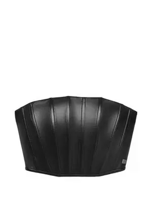 Marc Jacobs Strapless Leather Corset Top