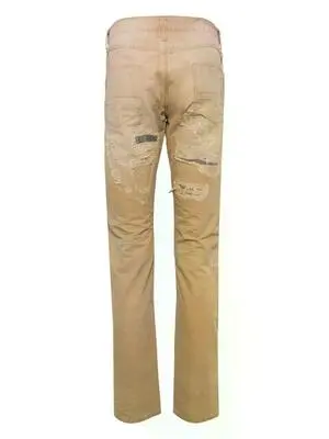 PRIVATE STOCK LABS The Louis Cotton Straight Trousers - Neutrals