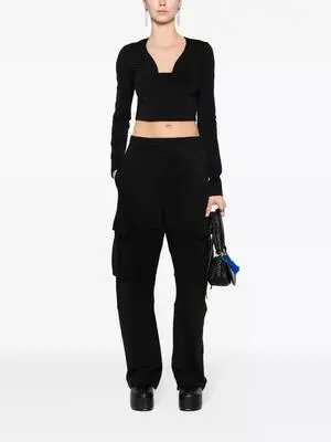 Givenchy Stretch Square Neck Cropped Top