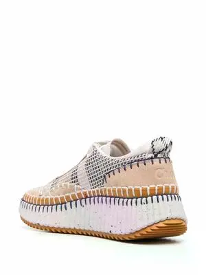 Chloé Nama Lace-up Sneakers - Neutrals