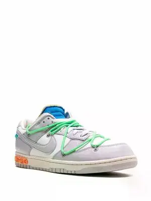 Nike X Off White Dunk Low Lot 26 Sneakers - Grey