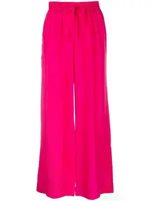 P.a.r.o.s.h Wide Leg Silk Trousers - Pink
