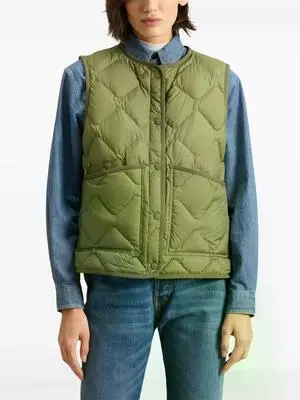 Woolrich Padded Quilted Vest - Green