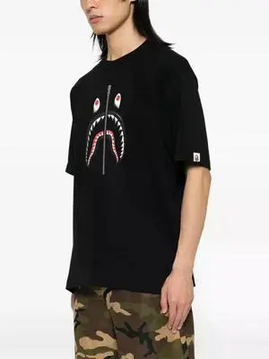 A BATHING APE Graphic-print Cotton T-shirt - Black