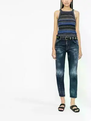 Dsquared2 Bleached Effect Skinny Jeans