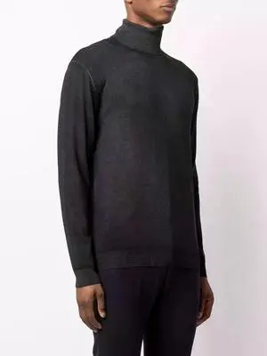 DONDUP Merino Wool Roll Neck Jumper Black