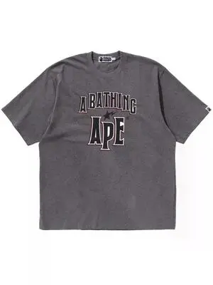 A BATHING APE Logo-print T-shirt - Grey
