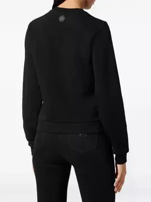 Philipp Plein Rhinestone Embellished Jersey Sweatshirt