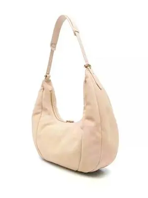 Pinko Suede Shoulder Bag - Neutrals